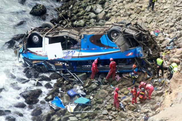 At least 25 dead as bus plunges into ravine in Peru - Jamaica Observer