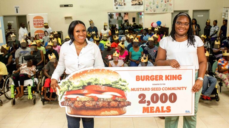 Burger King gifts 2,000 meals to Mustard Seed - Jamaica Observer