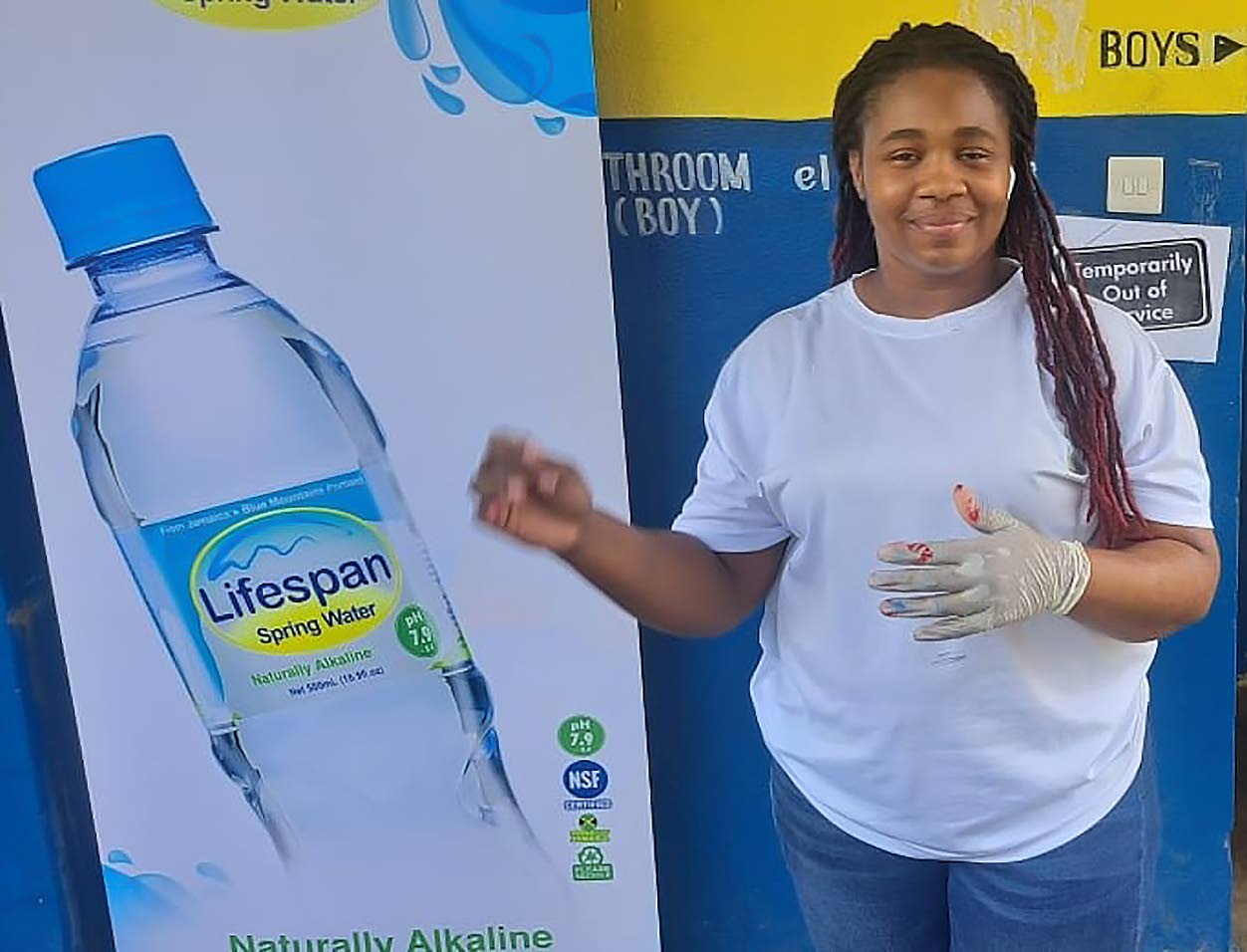 Lifespan refreshes boys’ bathroom at Buff Bay Primary - Jamaica Observer