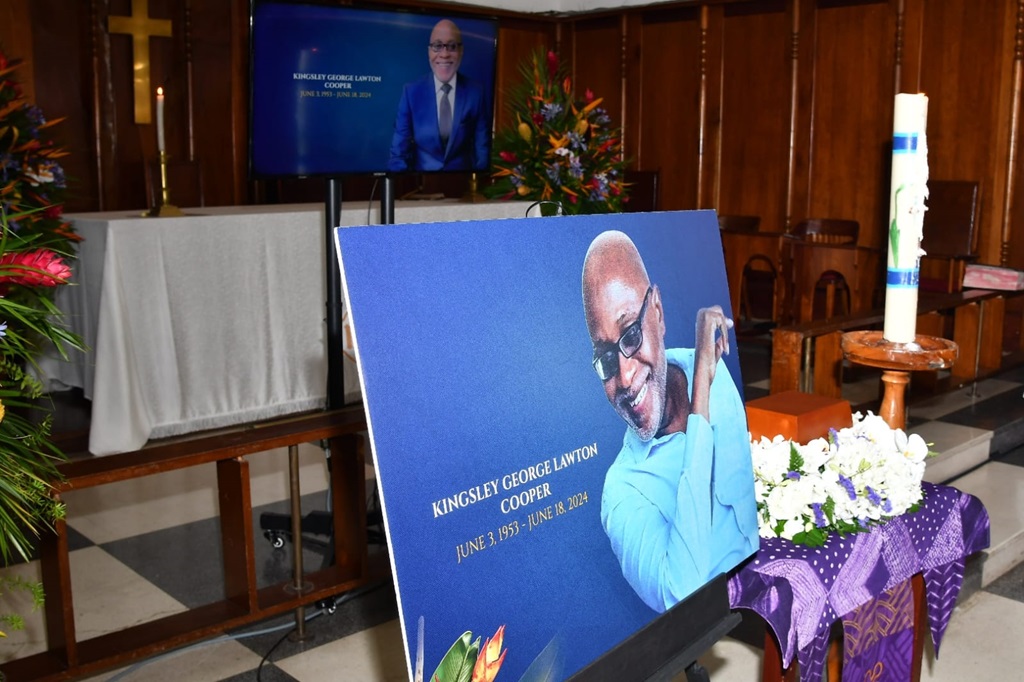 PHOTOS: Memorial service for Kingsley Cooper underway - Jamaica Observer