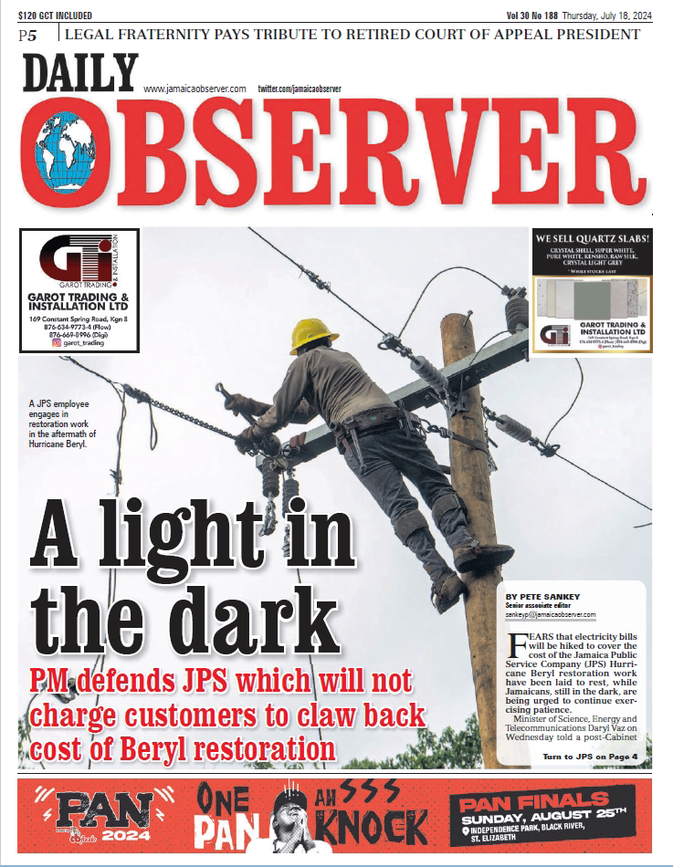 Today's Paper - Jamaica Observer