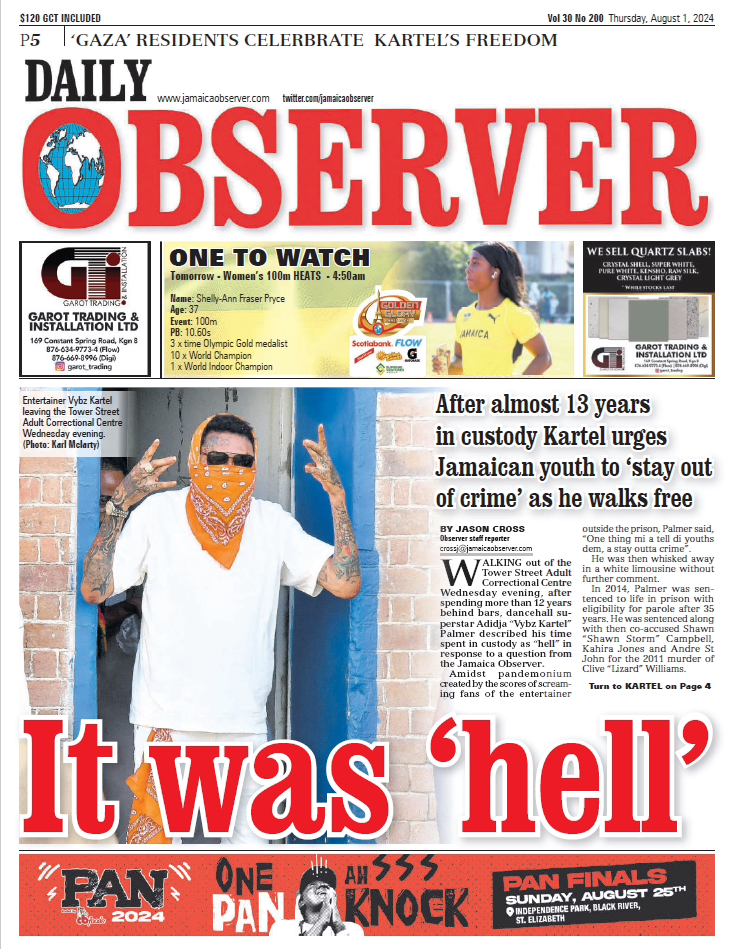 Today's Paper - Jamaica Observer