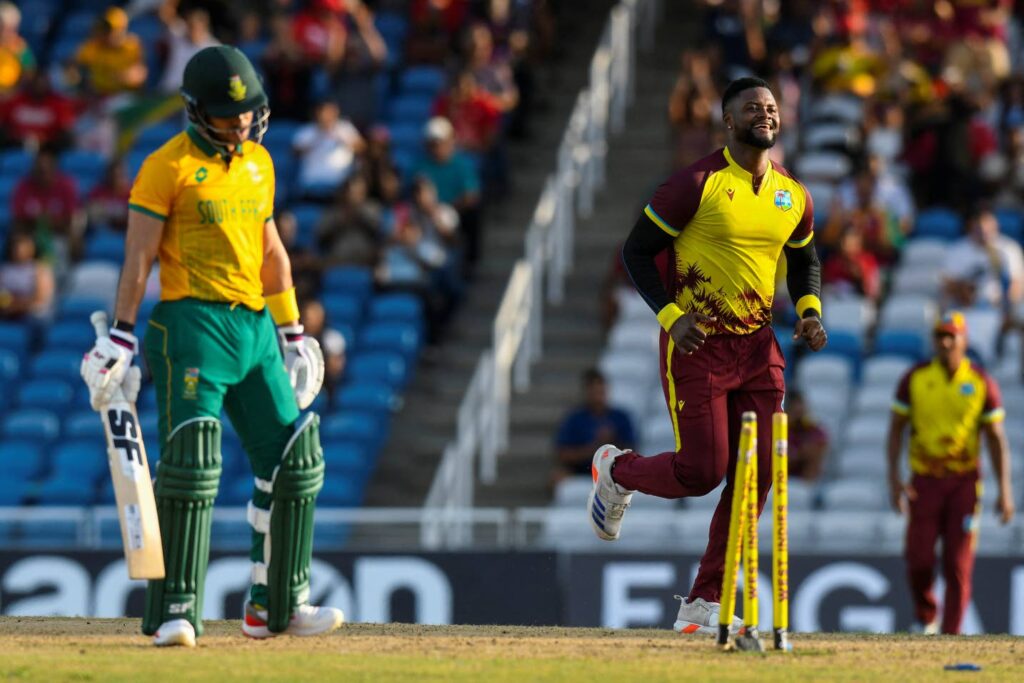 Shepherd stars as South Africa collapse to defeat against West Indies ...