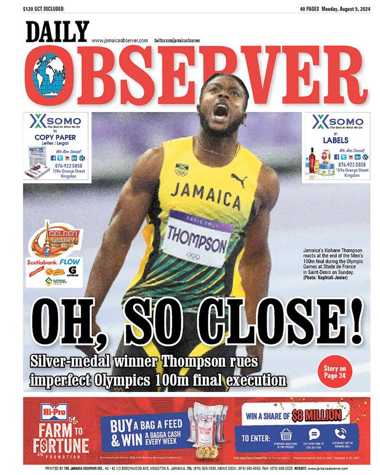 Running on ‘E’ - Jamaica Observer