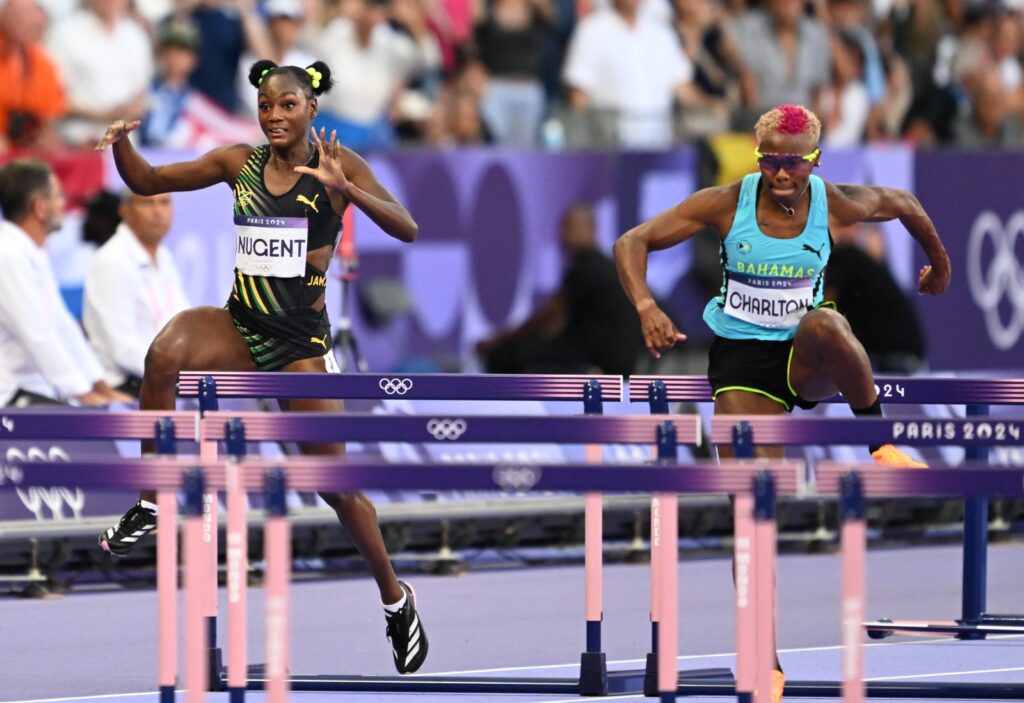 #ParisOlympics: Ackera Nugent crashes out of hurdles final - Jamaica ...