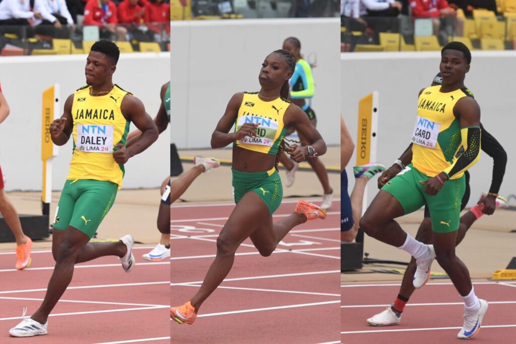 Three Jamaicans advance to 100m semis - Jamaica Observer
