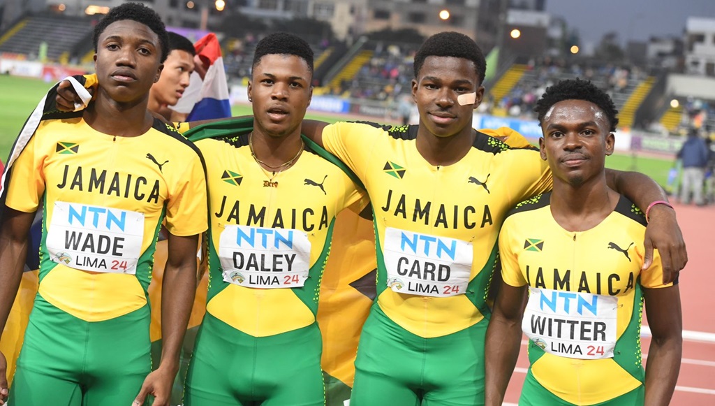 Daley anchors Jamaica’s men’s 4x100m team to Under-20 gold in Lima ...