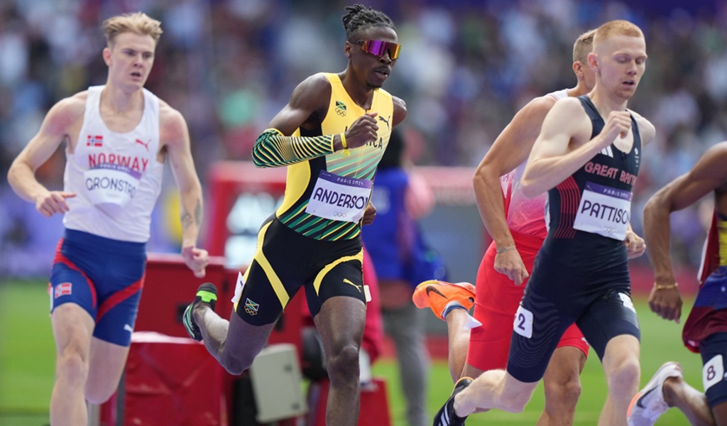 #ParisOlympics: Navasky Anderson into 800m men's repechage - Jamaica ...