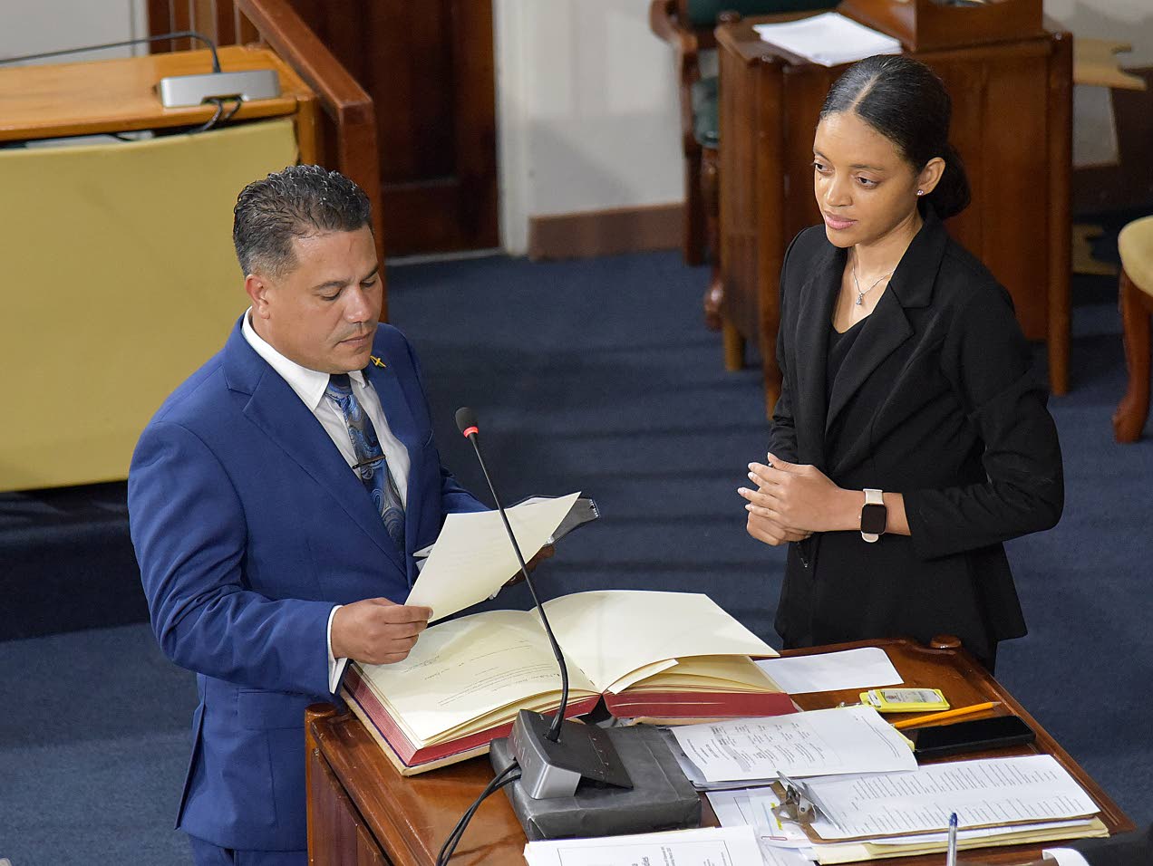 Matthew Samuda sworn in as St Ann North Eastern MP - Jamaica Observer