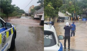 Roads impassable due to heavy rain associated with tropical wave ...
