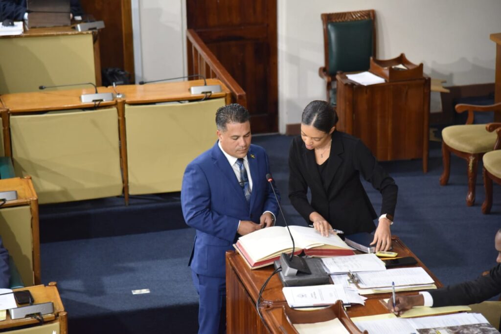 Matthew Samuda sworn in as MP for St Ann North Eastern - Jamaica Observer