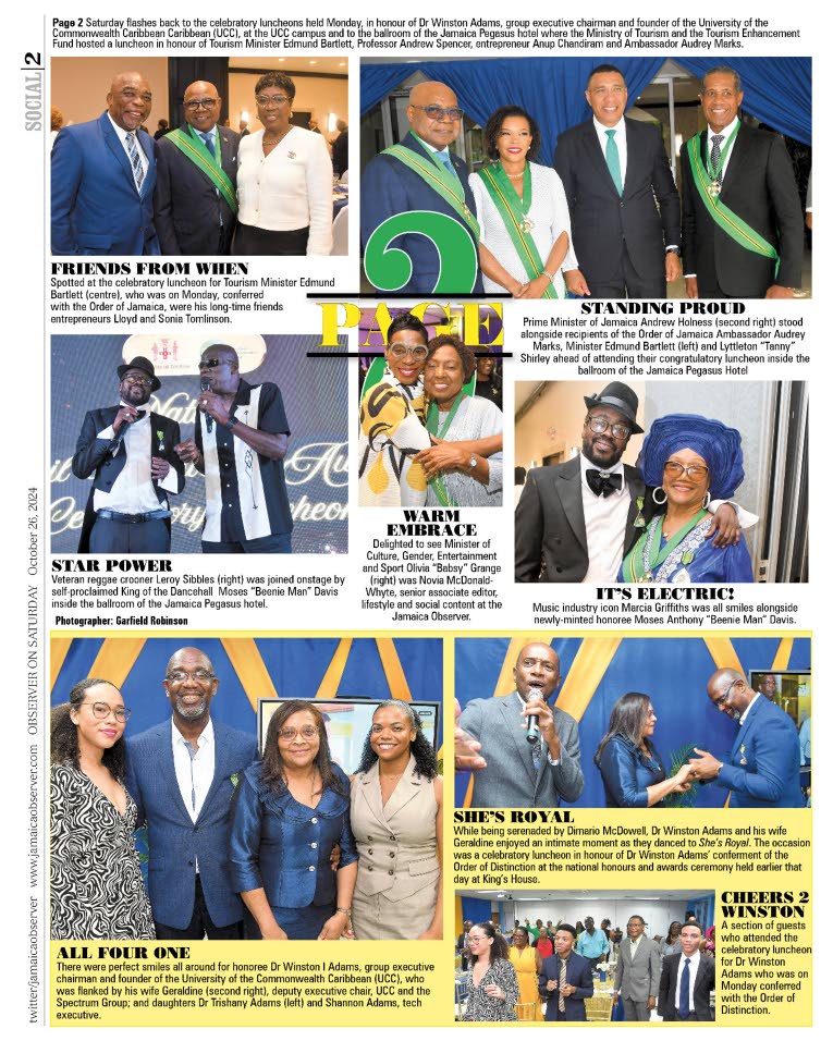 Saturday, October 26, 2024 - Jamaica Observer