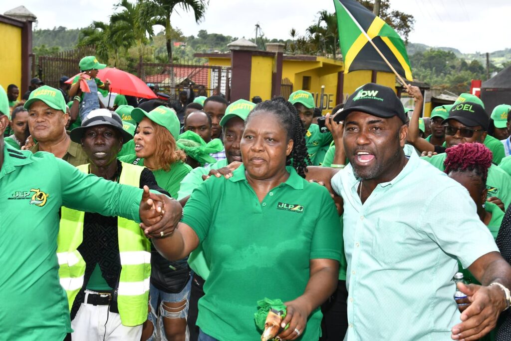 JLP, PNP flex muscles in Aenon Town - Jamaica Observer
