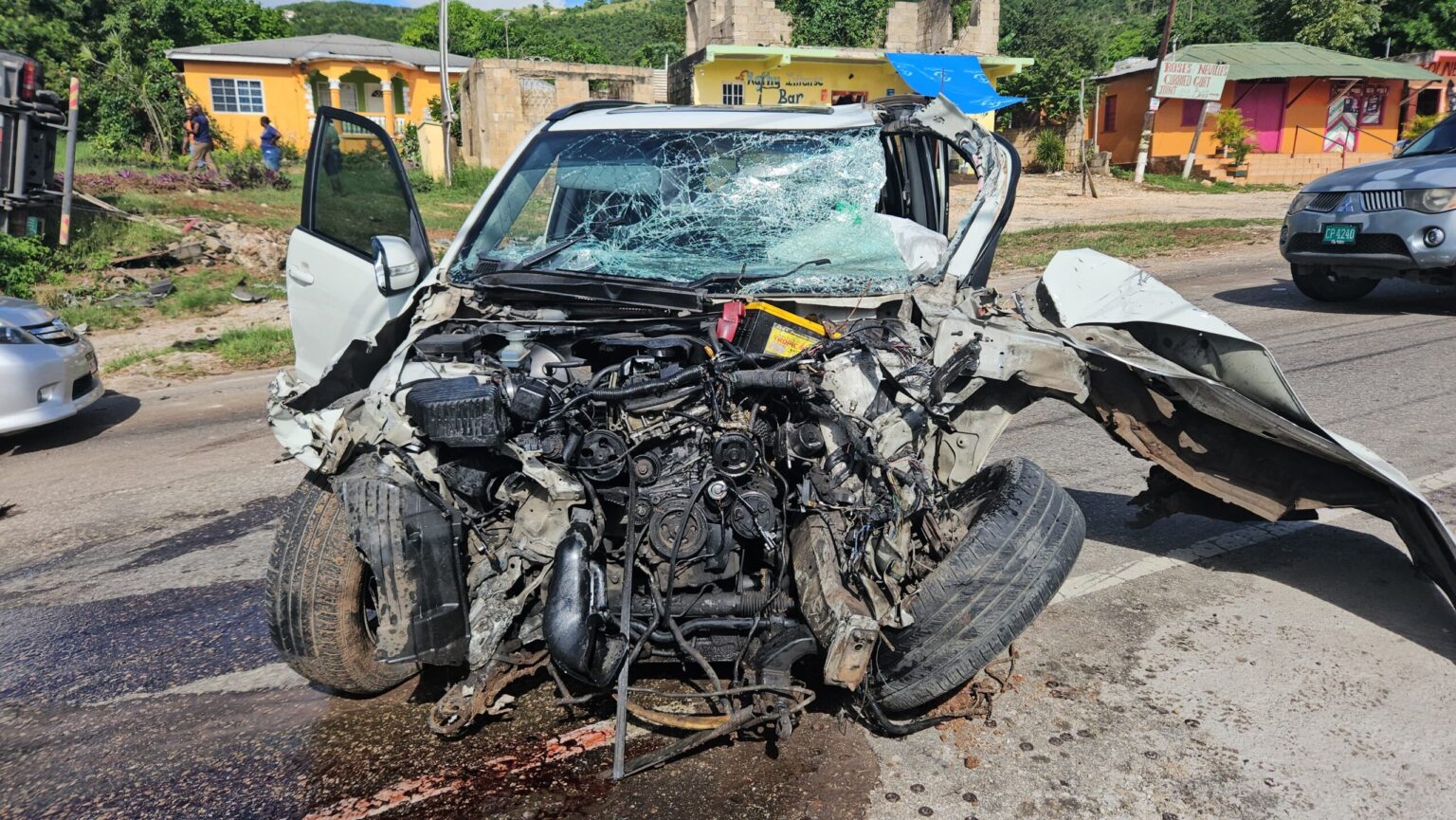 Woman injured after truck hits car, overturns on Spur Tree Hill ...