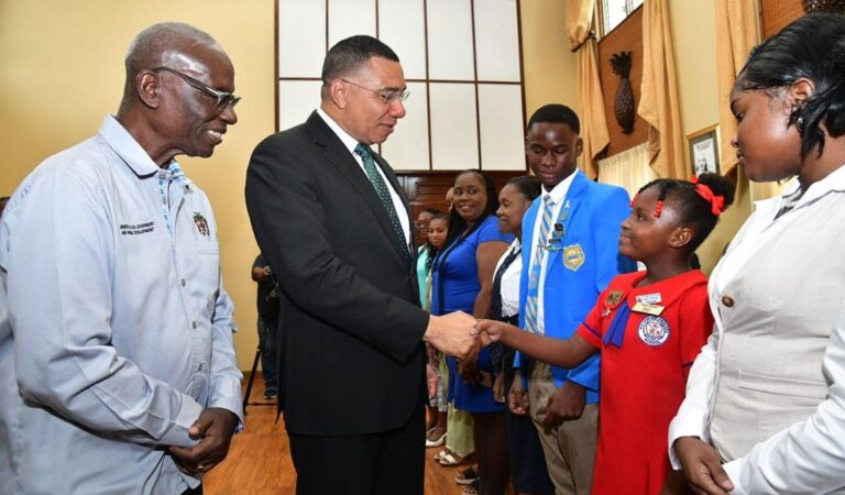 WATCH: Holness meets with youth mayors - Jamaica Observer