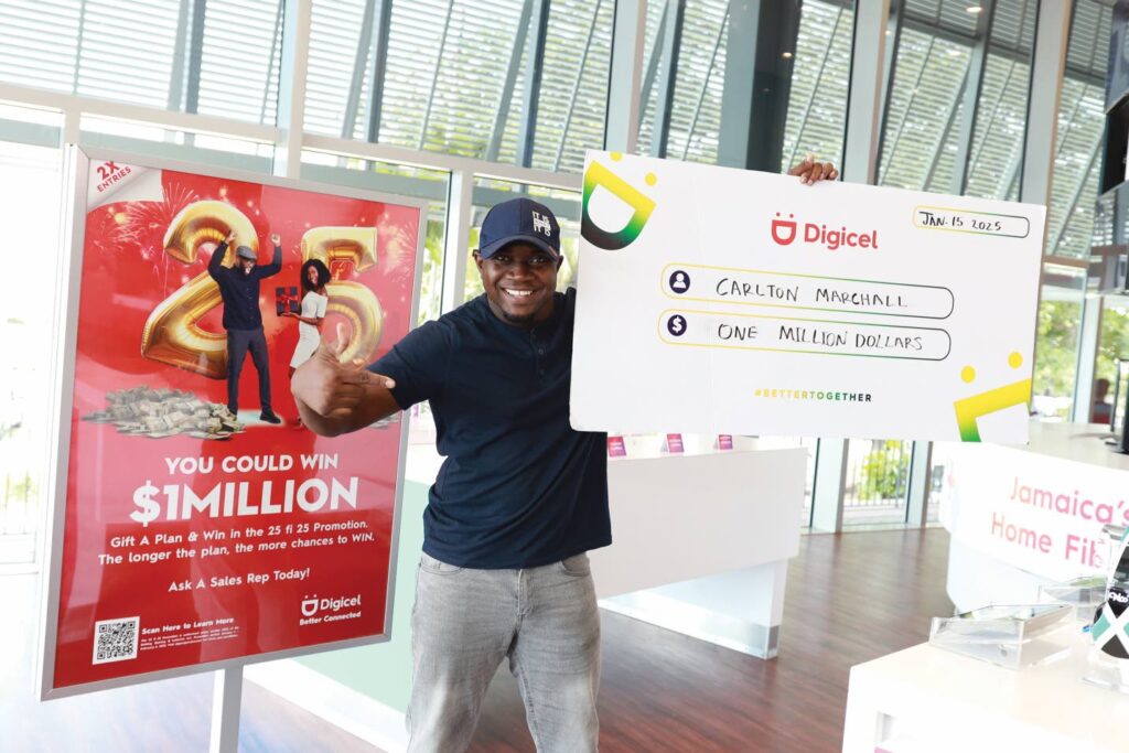 Digicel rewards first millionaires in ‘25 Fi 25’ promotion - Jamaica ...