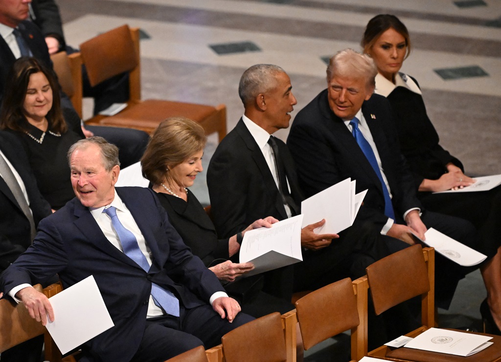 Jimmy Carter briefly unites US as presidents attend funeral - Jamaica ...