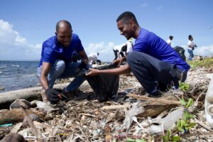 Students, community members unite to clean Rae Town fishing village ...