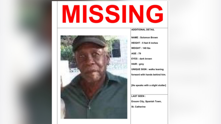 79-y-o Solomon Brown missing - Jamaica Observer