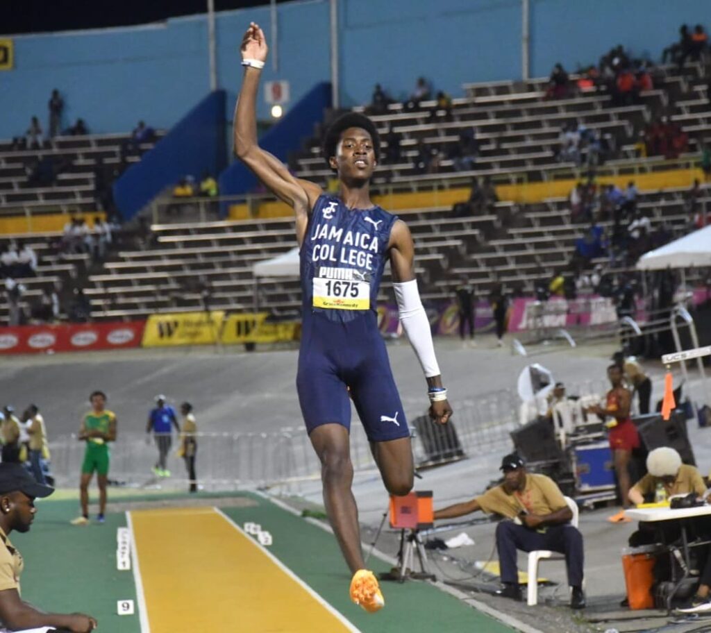 JC's Edwards wins triple jump with second best ever leap at Penns - Jamaica Observer
