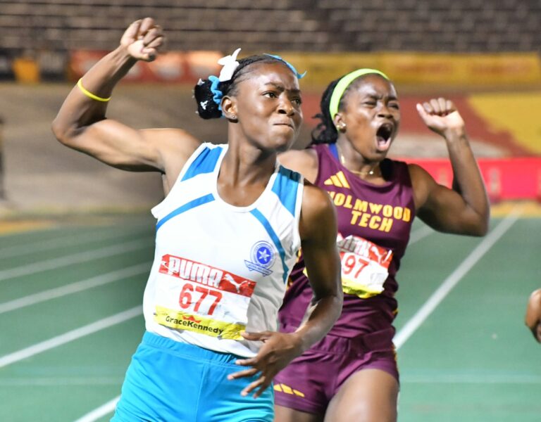 #Champs2025: Dockery and Douglas take gold in girls’ 100 finals ...