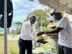 Charles Jr commends senior citizens' resilience at NCSC farmers market ...