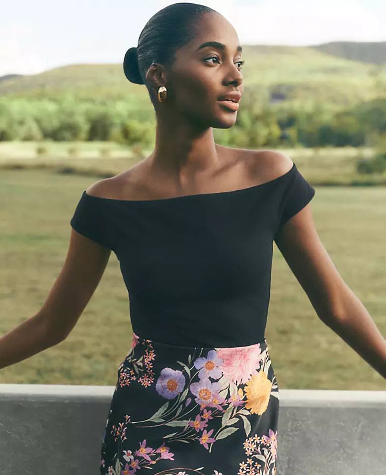 Saint Supermodel Tami Williams Brings Spring in Ann Taylor - Jamaica ...
