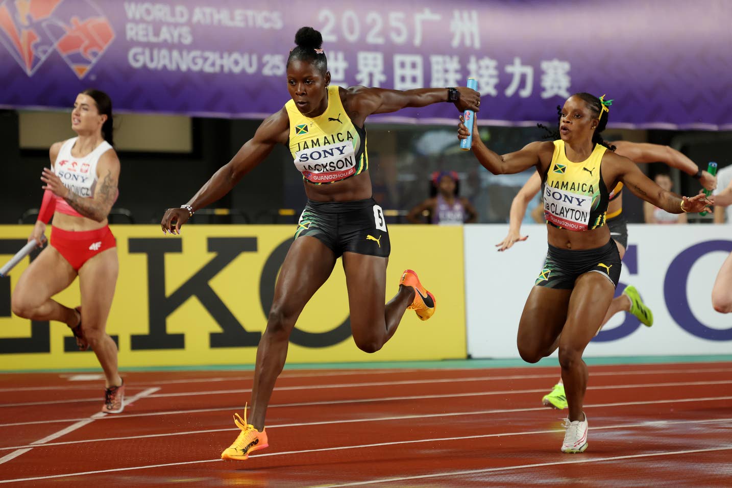 World Relays: Jamaican 4x100m women win bronze - Jamaica Observer