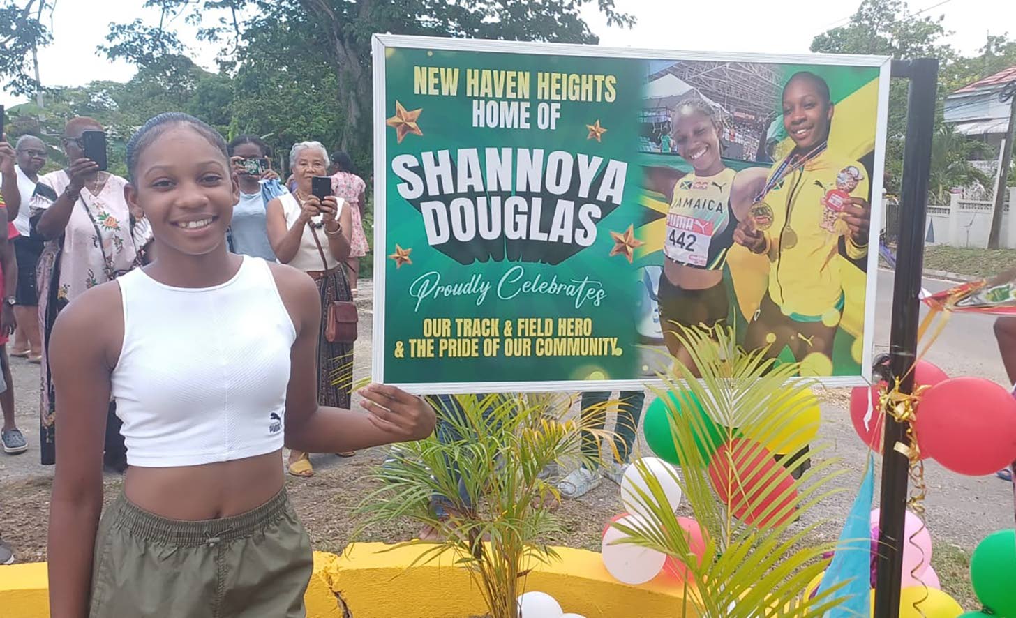 Shanoya Douglas honoured by her community - Jamaica Observer