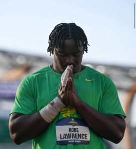 Kobe Lawrence takes fourth in NCAA men's shot put - Jamaica Observer