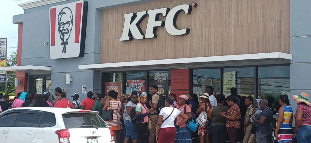 Chicken frenzy: Jamaicans flock KFC locations for 50th anniversary deal ...