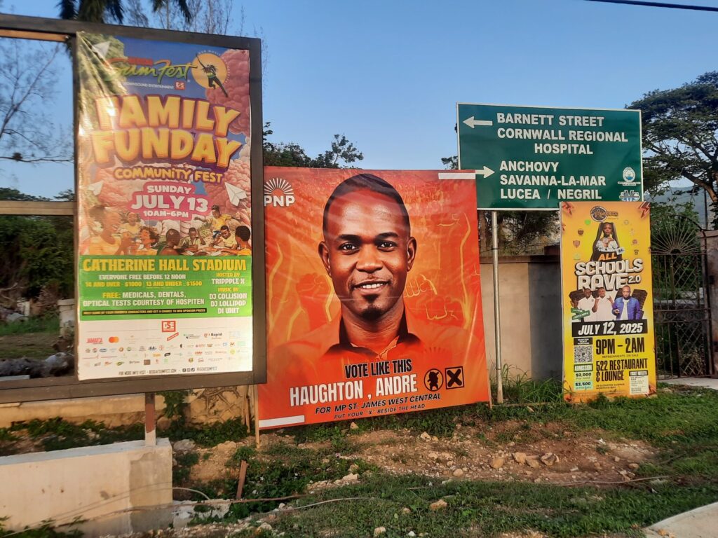PNP St James West Central caretaker pays for poster space - Jamaica ...