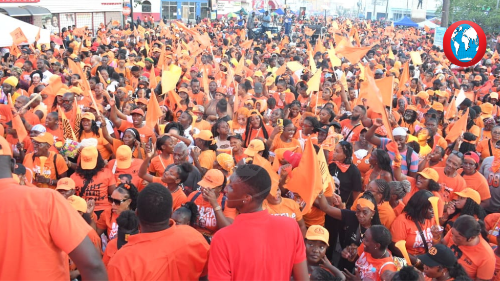 Sea of orange floods Cross Road as PNP holds final parish rally ahead ...