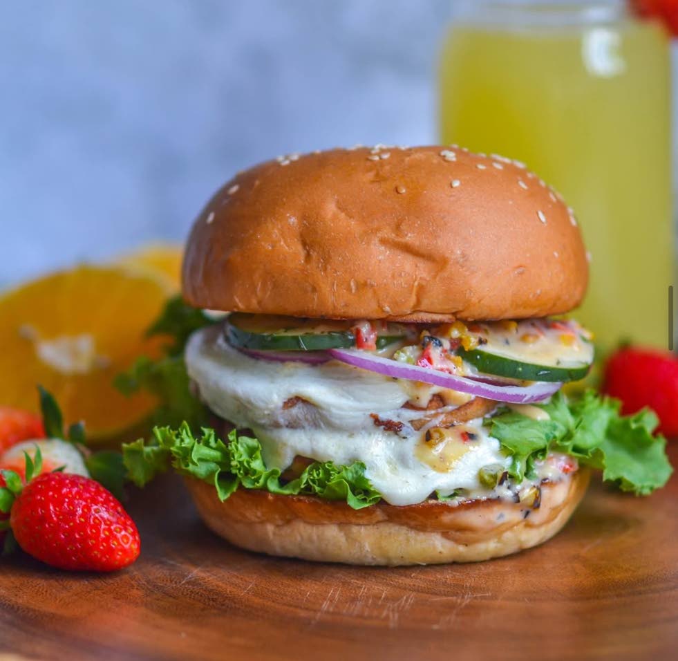 Rainforest Sweet & Spicy Salmon Burger - Jamaica Observer