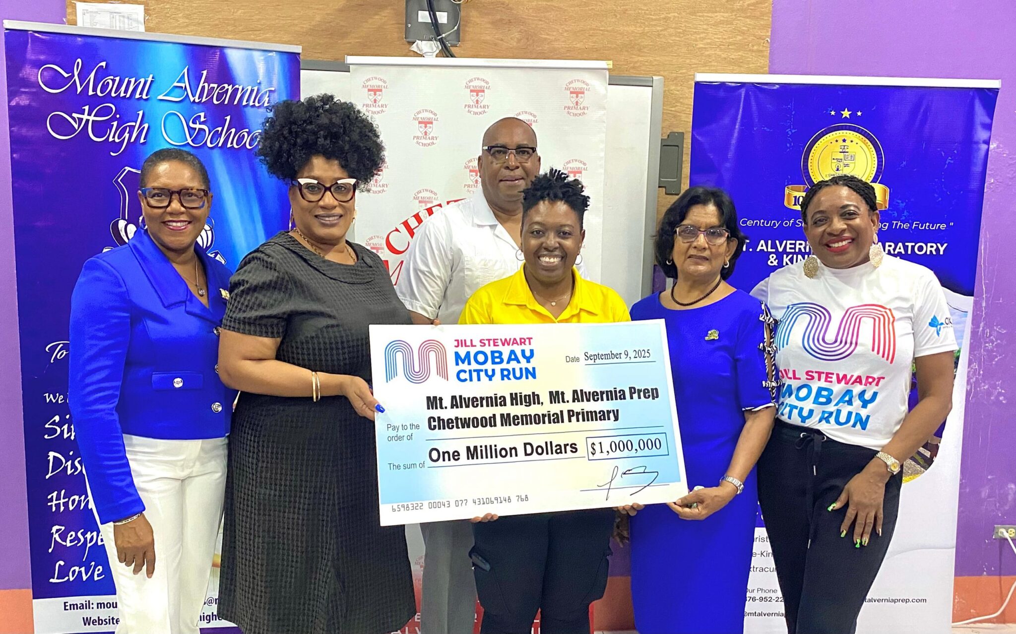 Jill Stewart MoBay City Run donates $1-m to three schools - Jamaica ...