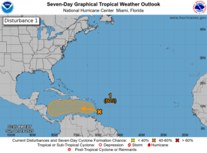 Tropical wave expected to move into Caribbean Sea, rain forecast for ...