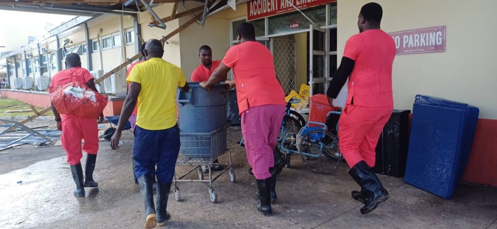Male strength and seawater being used to keep Falmouth Hospital clean ...