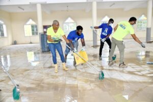 JPS Foundation leads clean-up of Holiness Christian Church in Catherine ...