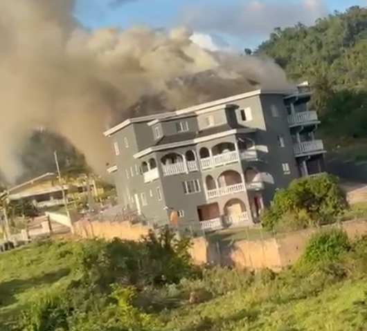 Fire guts multi-storey Manchester home - Jamaica Observer