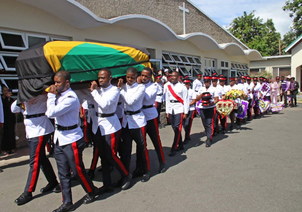 WATCH: Slain cop laid to rest - Jamaica Observer