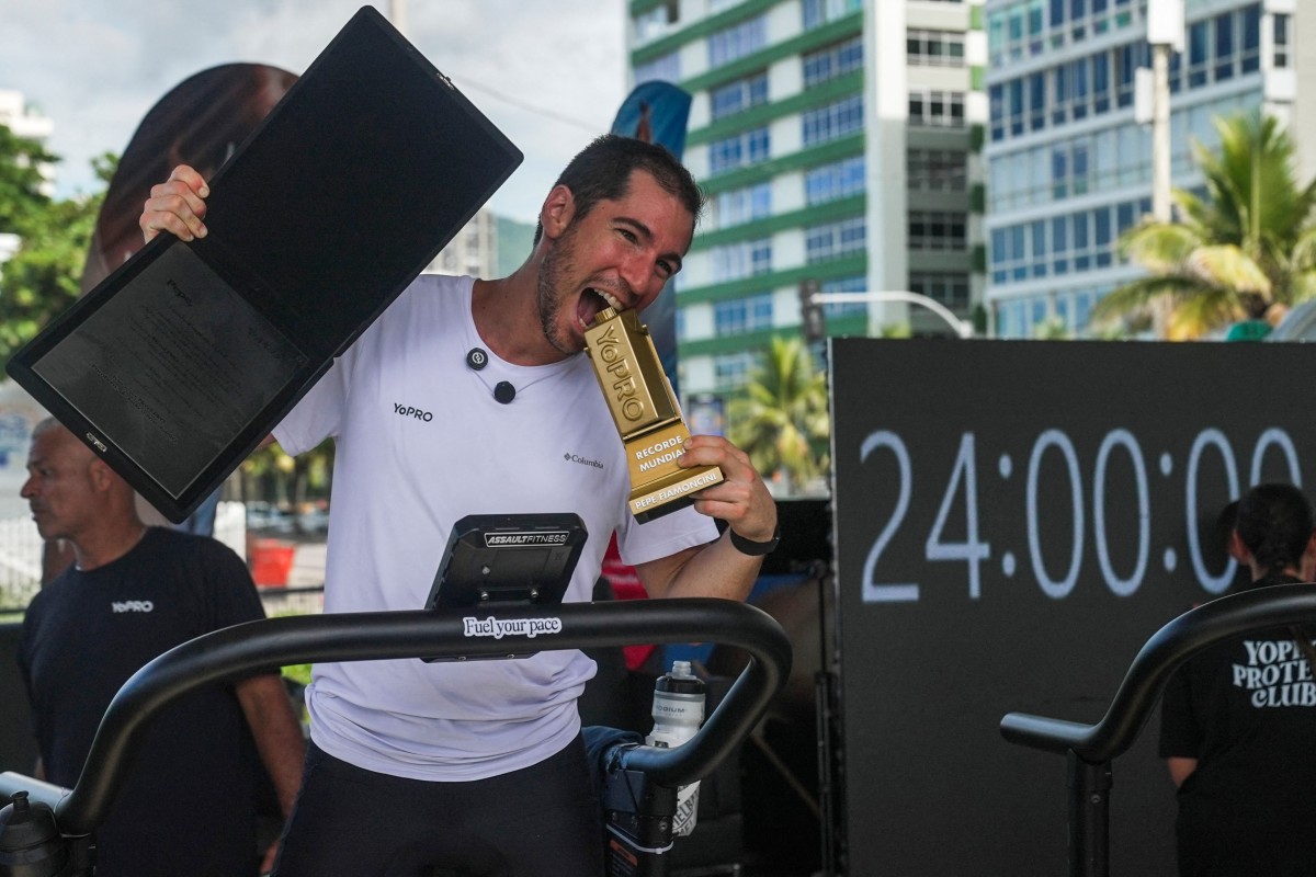 In 'most boring' feat, Brazilian runs record 24h on treadmill - Jamaica ...