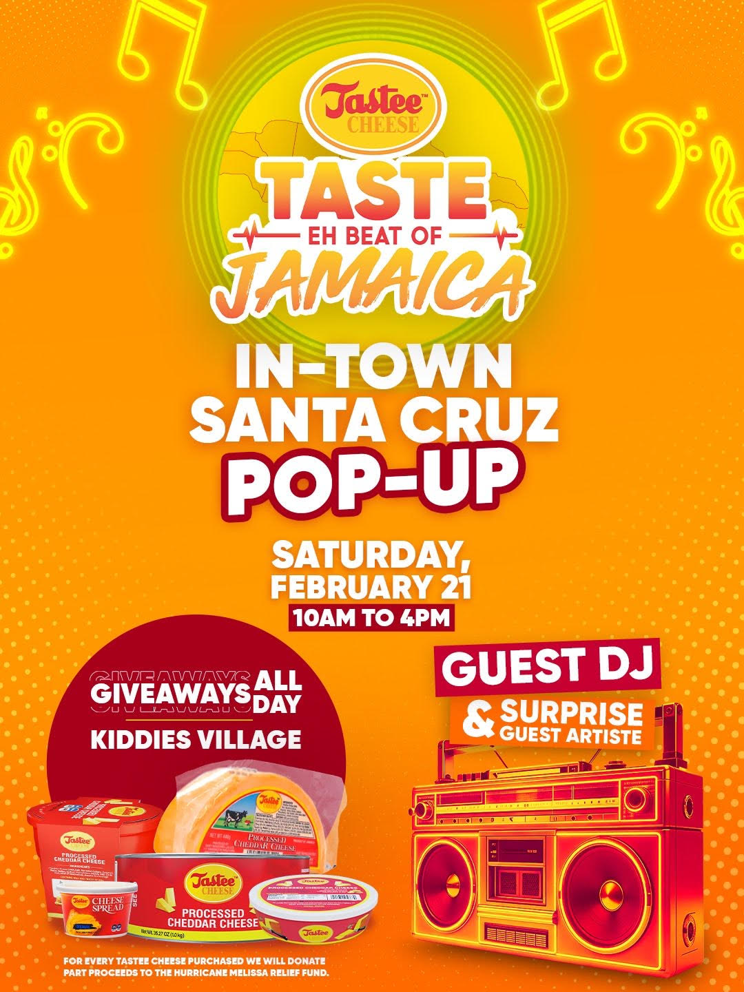 Tastee Cheese brings ‘Taste Eh Beat of Jamaica’ pop-up in Santa Cruz ...