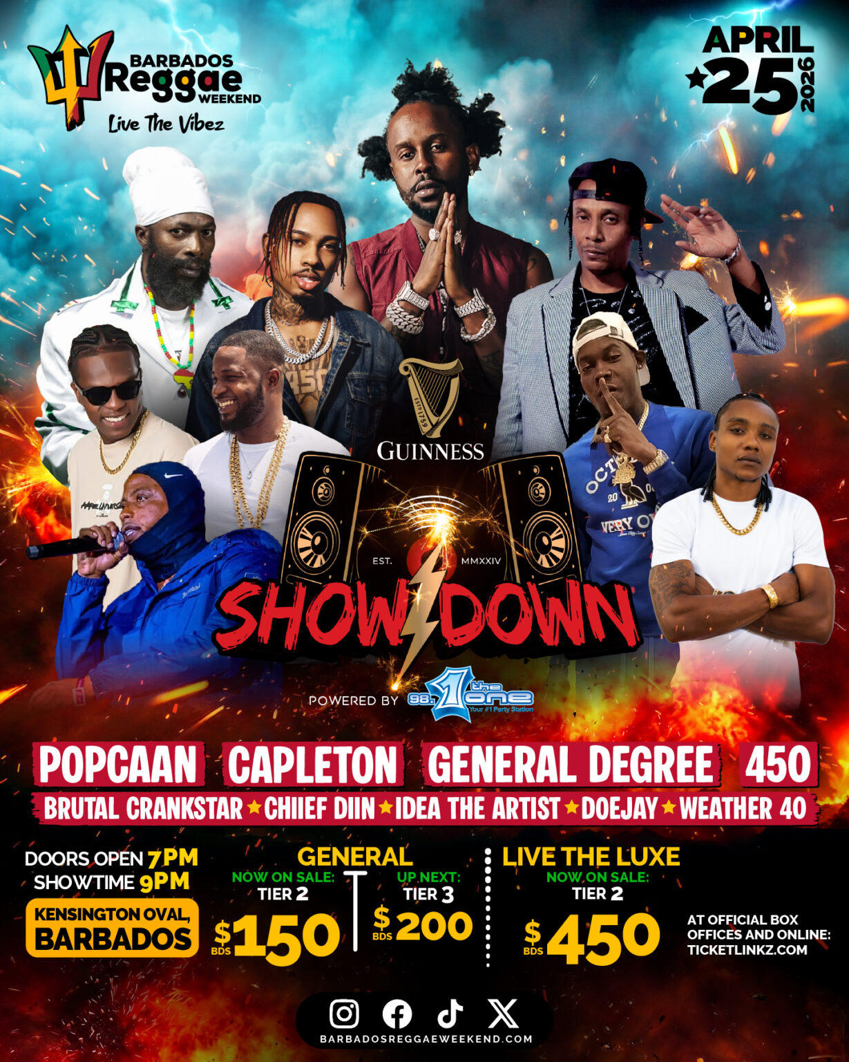 450, Popcaan set to perform in stacked line-up at Barbados Reggae ...